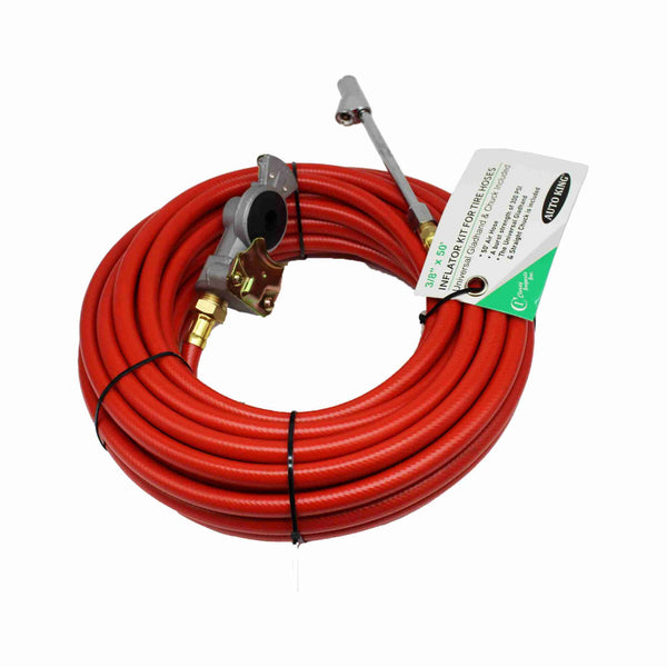 AK INFLATOR KIT FOR TIRE HOSE 3/8" X 50' RED – Classy Imports Inc