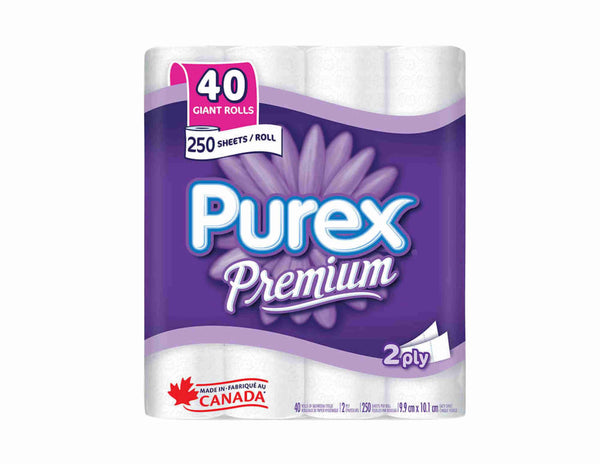 PPR PUREX PREMINUM 2 PLY 250 SHEETS / ROLL (40) – Classy Imports Inc