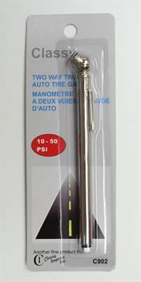 CLASSY TIRE GAUGE C902 10-50PSI – Classy Imports Inc