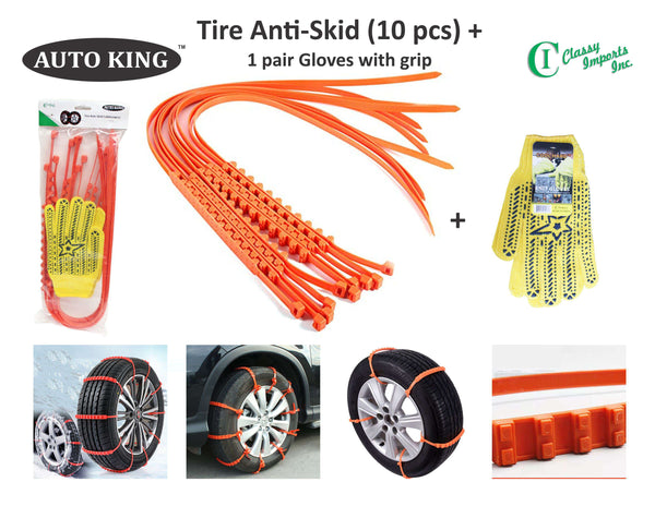 TK TIRE ANTI-SKID CABLE + YELLOW FISHING GLOVE – Classy Imports Inc